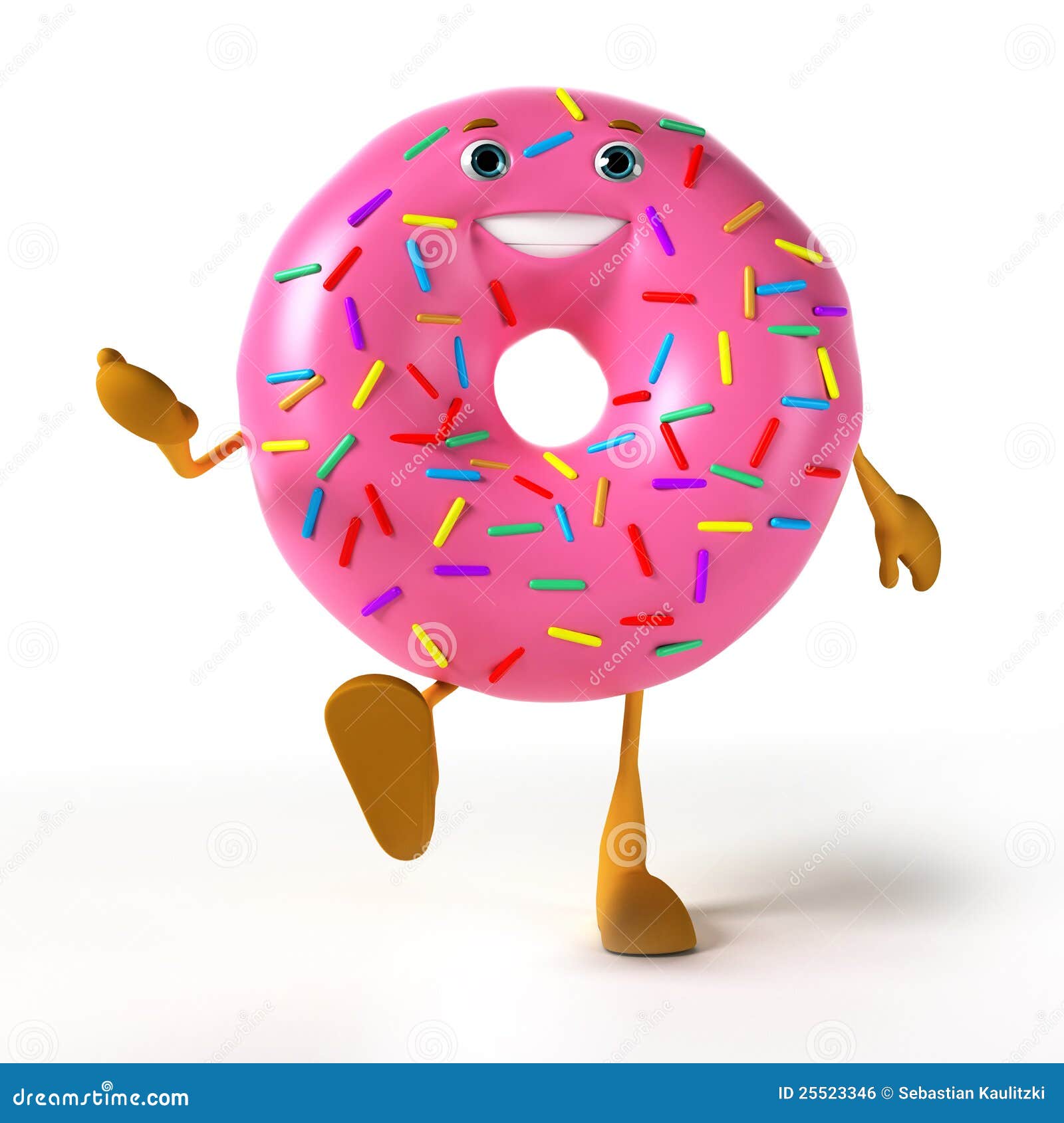 Food character - donut stock illustration. Illustration of health ...