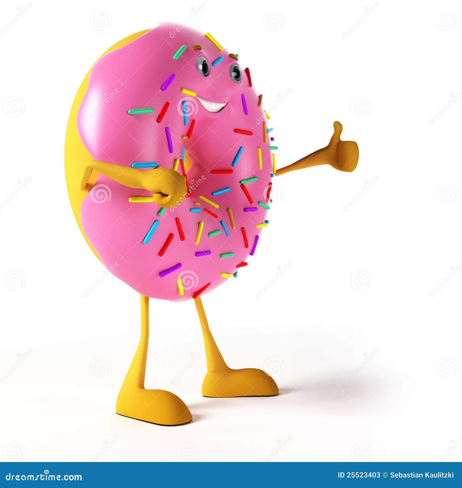 Food character - donut stock illustration. Illustration of breakfast ...