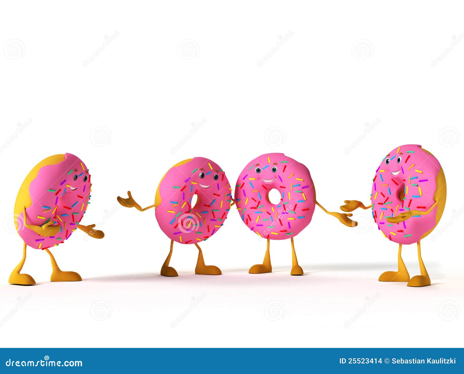 Food character - donut stock illustration. Illustration of chocolate ...