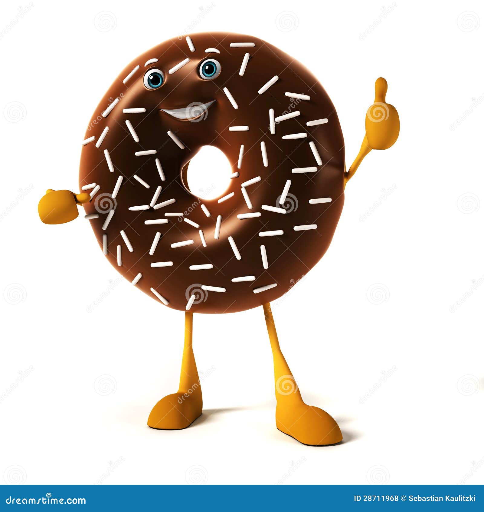 Food character - donut stock illustration. Illustration of dough - 28711968