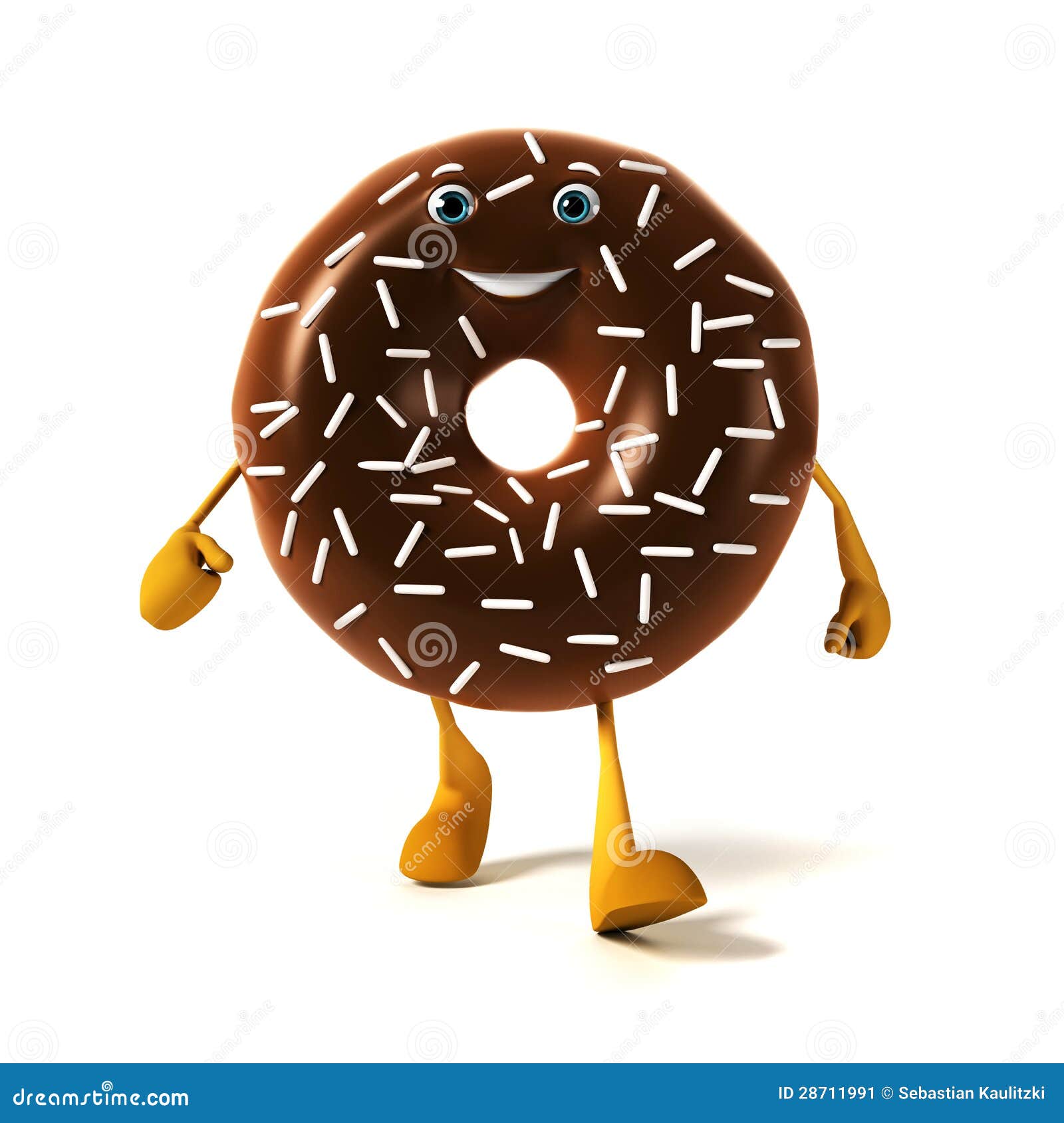 Food character - donut stock illustration. Illustration of donut - 28711991
