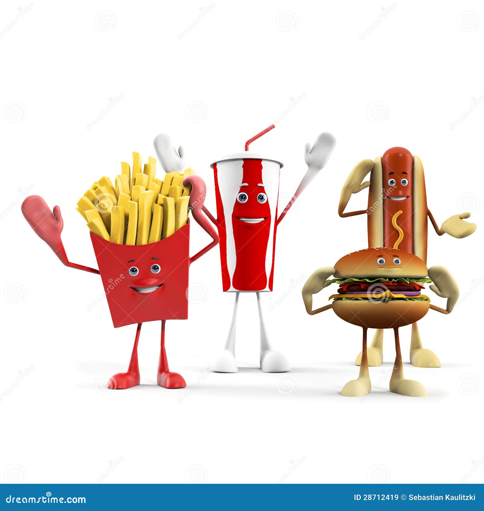 Food character - fast food stock illustration. Illustration of parts ...
