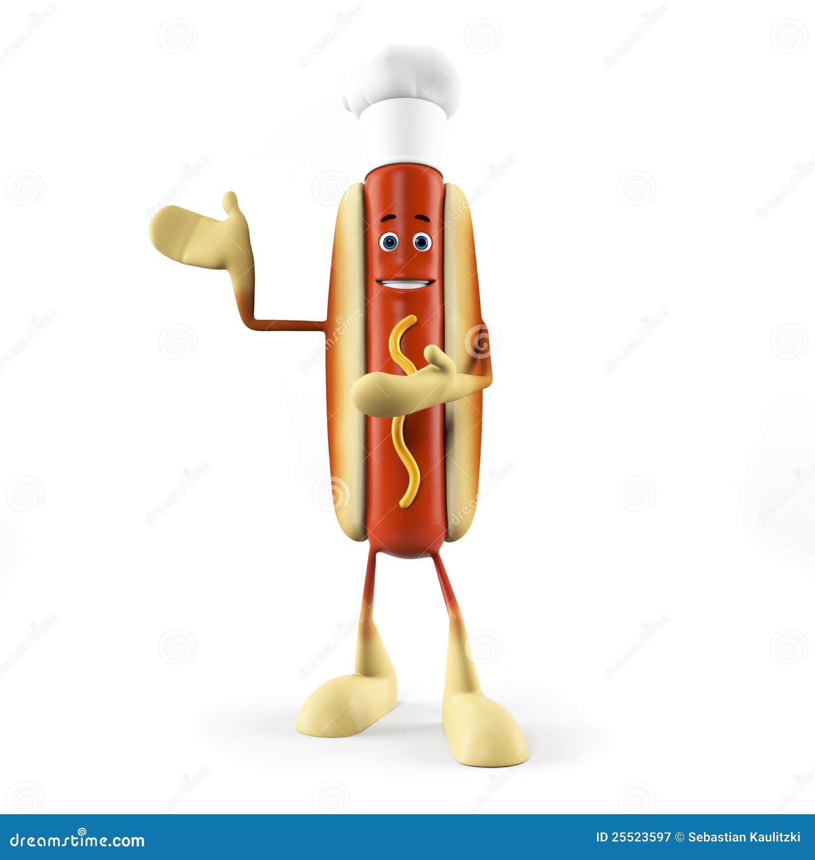 Food character - hot dog stock illustration. Illustration of fast ...