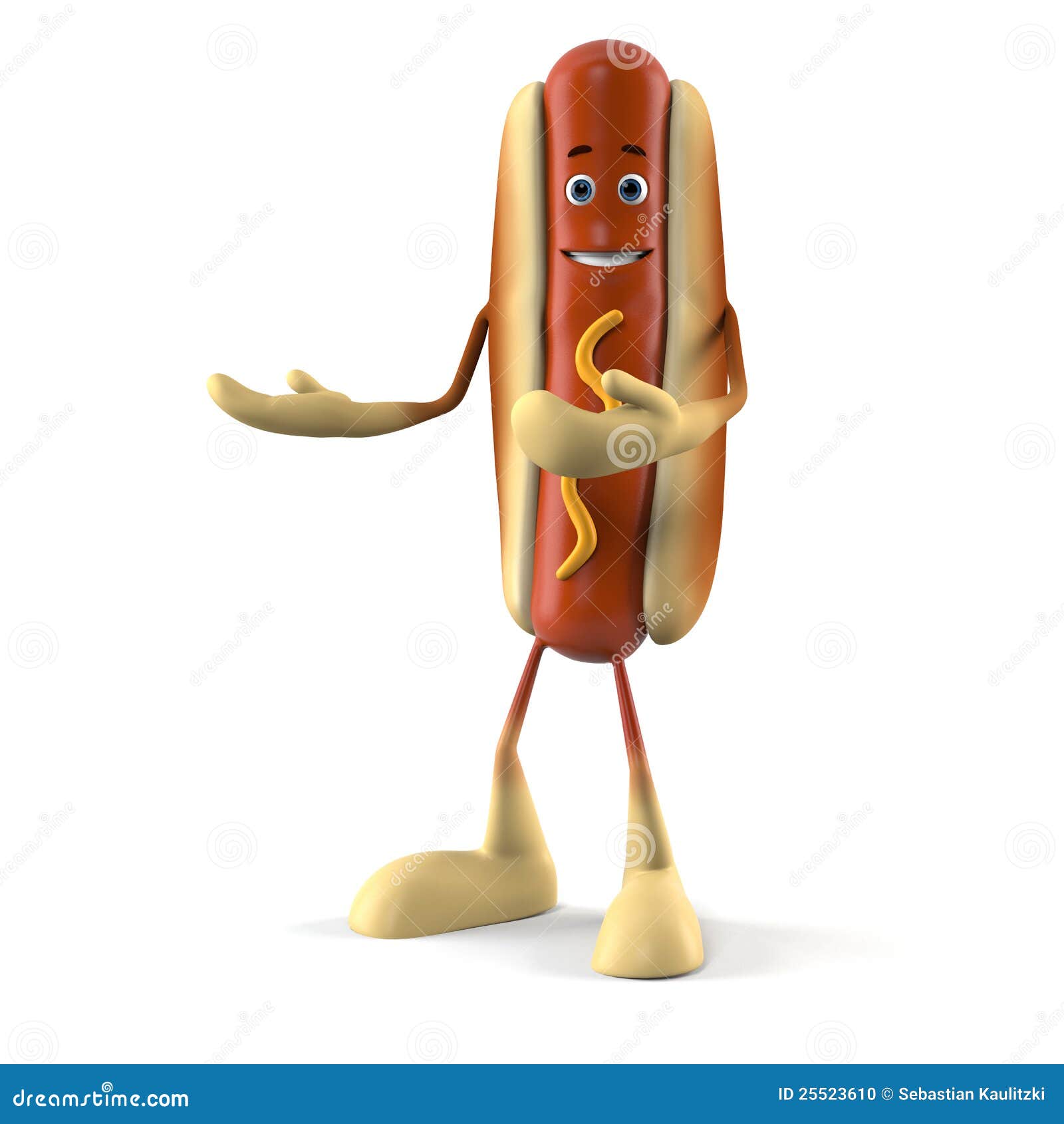 Food character - hot dog stock illustration. Illustration of american ...