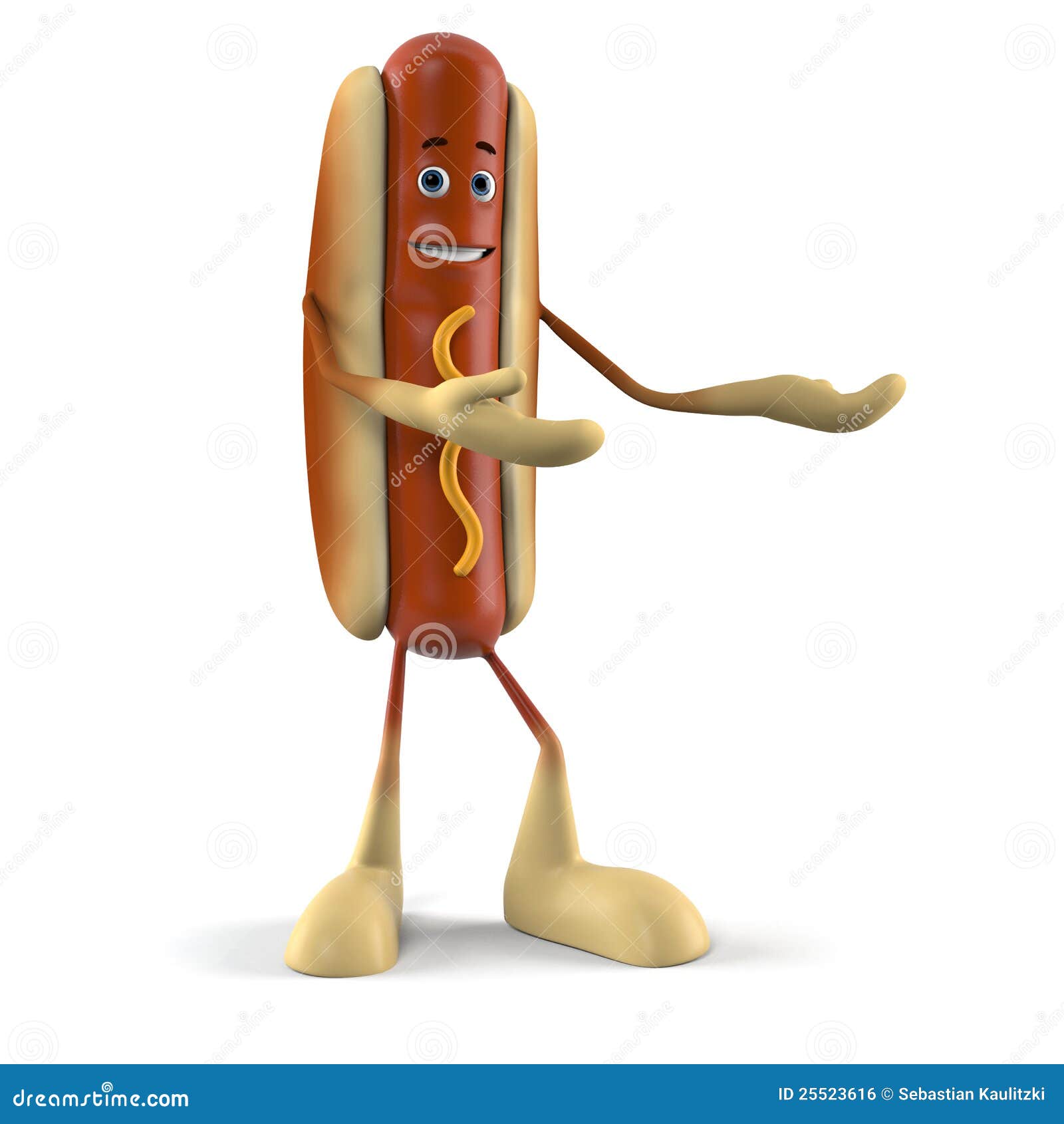Food character - hot dog stock illustration. Illustration of funny ...