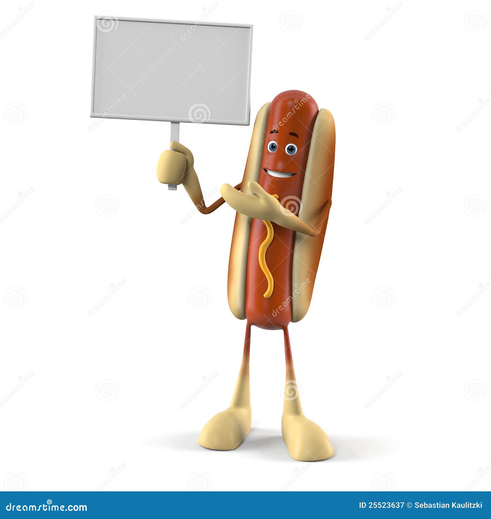 Food character - hot dog stock illustration. Illustration of food ...