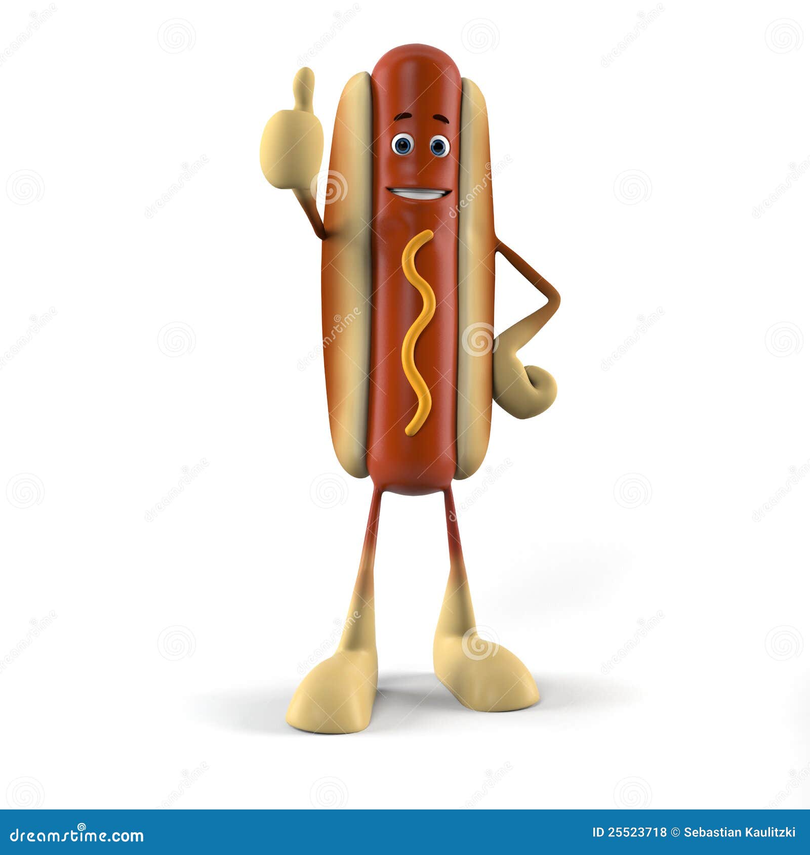 Food character - hot dog stock illustration. Illustration of beef ...