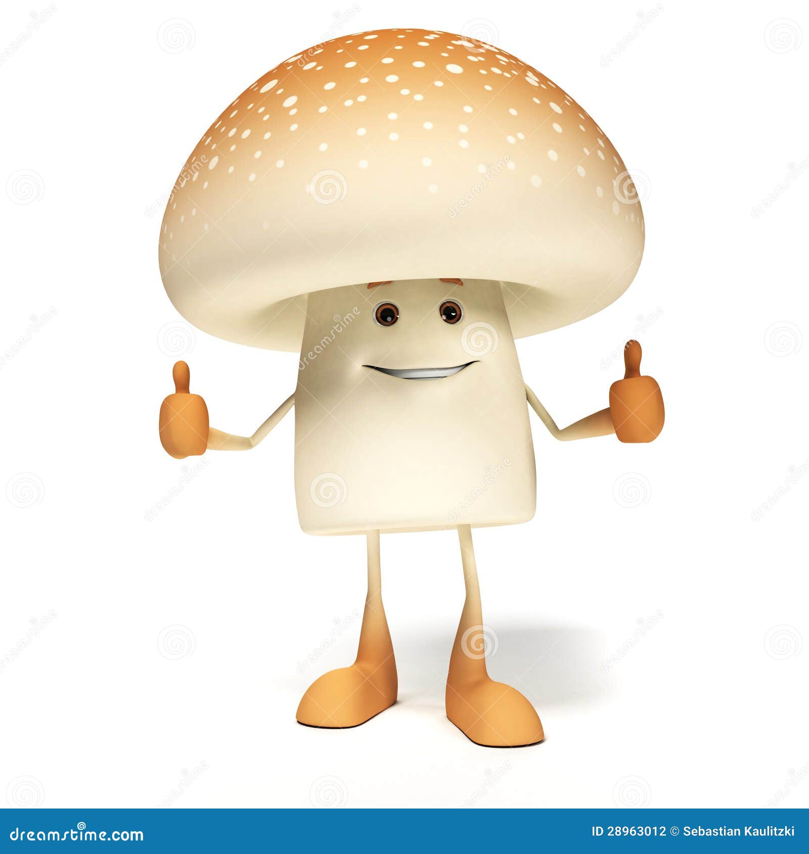 Food character - mushroom stock illustration. Illustration of ...