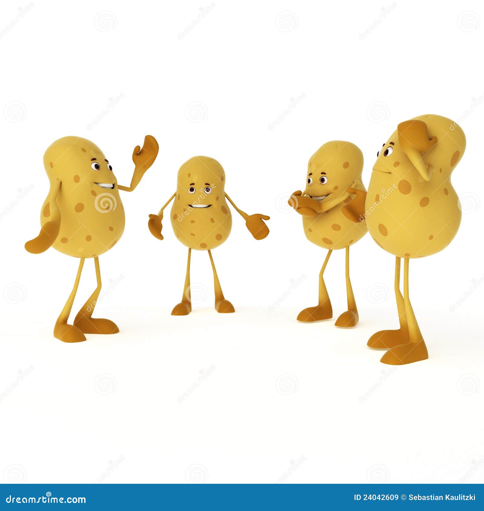 Food character - potato stock illustration. Illustration of happy ...