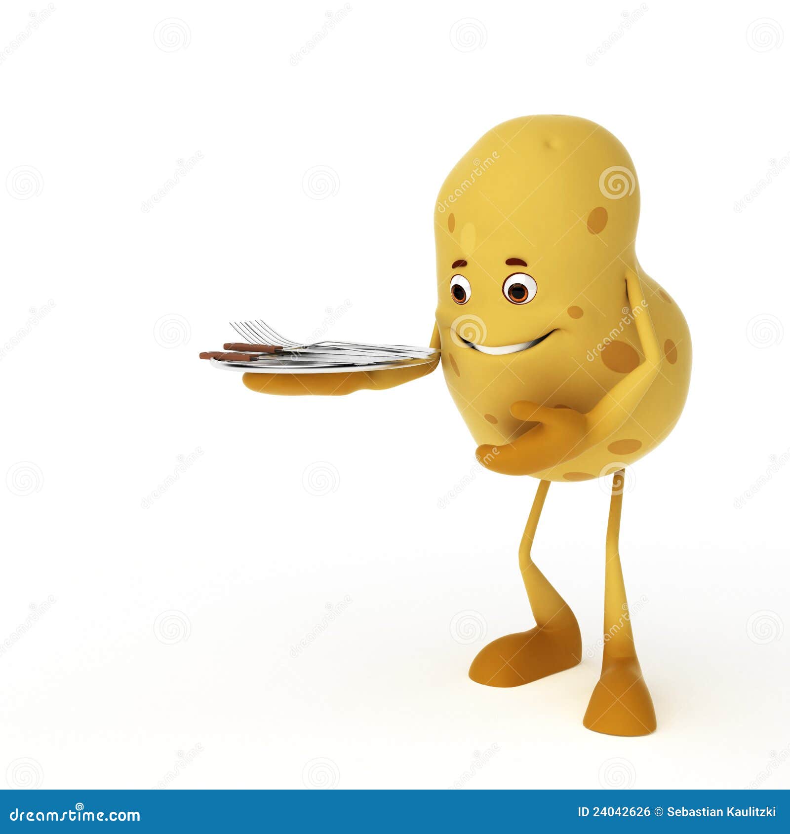 Food character - potato stock illustration. Illustration of lovely ...