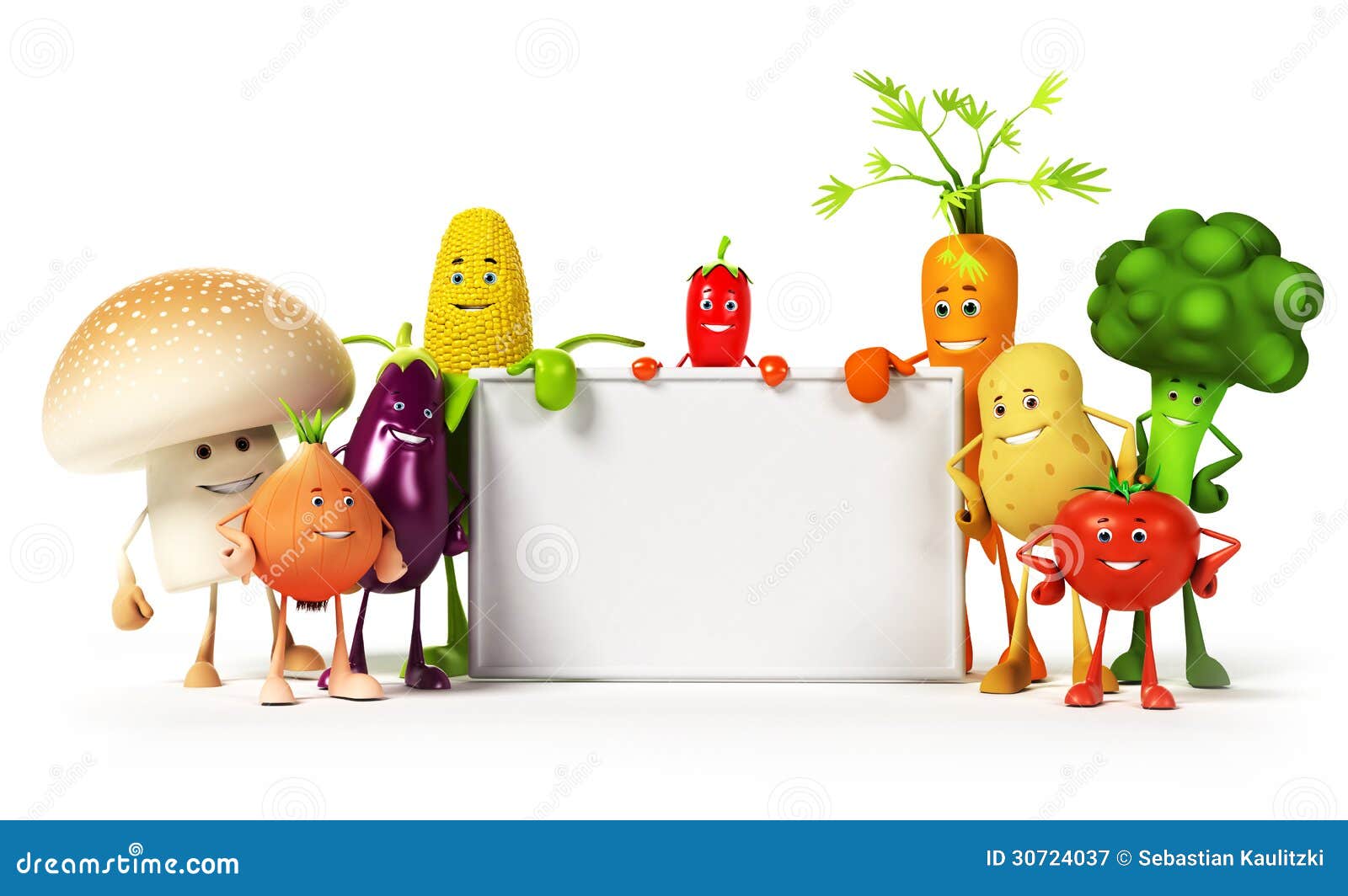 Food Character - Vegetables Stock Illustration - Illustration of corn ...