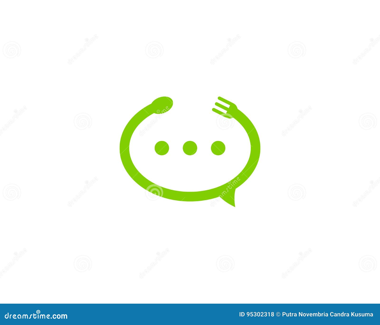 Food Chat Icon Logo Design Element Stock Vector - Illustration of ...