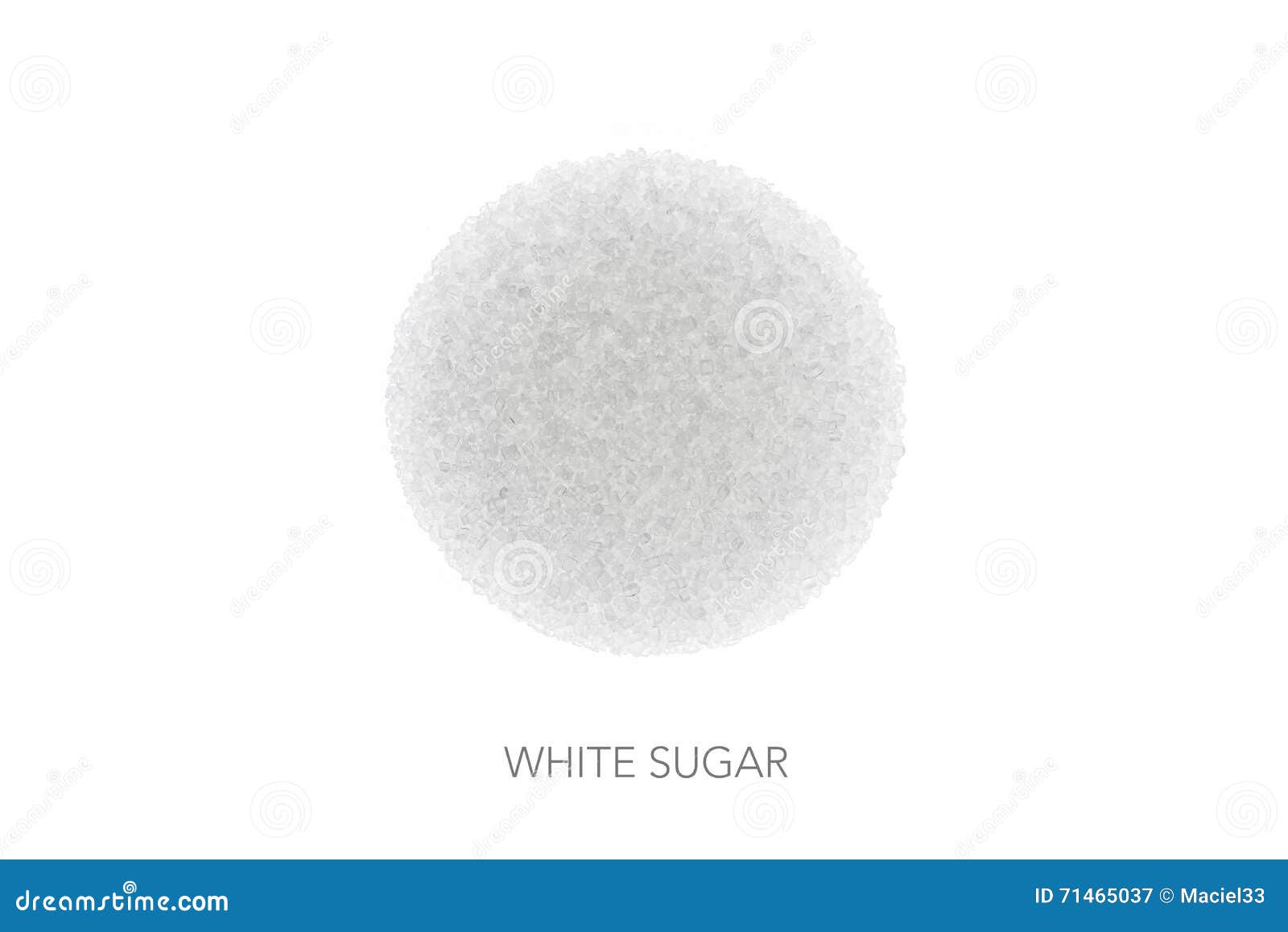Food Circle Round White Sugar Stock Image - Image of cook, circle: 71465037