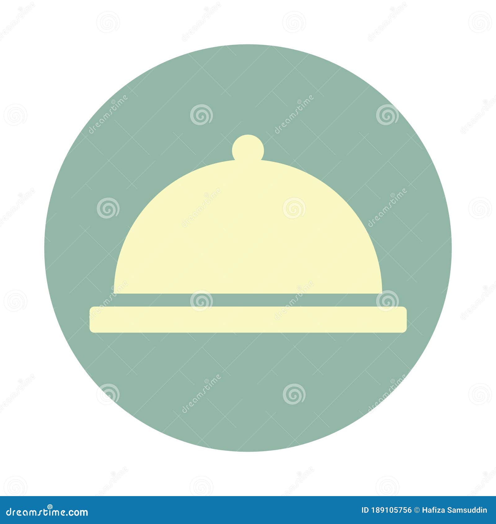 Food Cloche. Vector Illustration Decorative Design Stock Vector ...