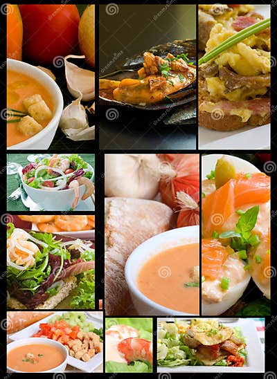 Food collage stock photo. Image of antipasti, calorie - 16029732