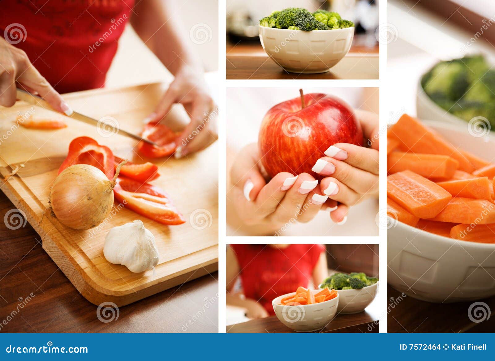 Food collage stock photo. Image of dinner, kitchen, healthy - 7572464