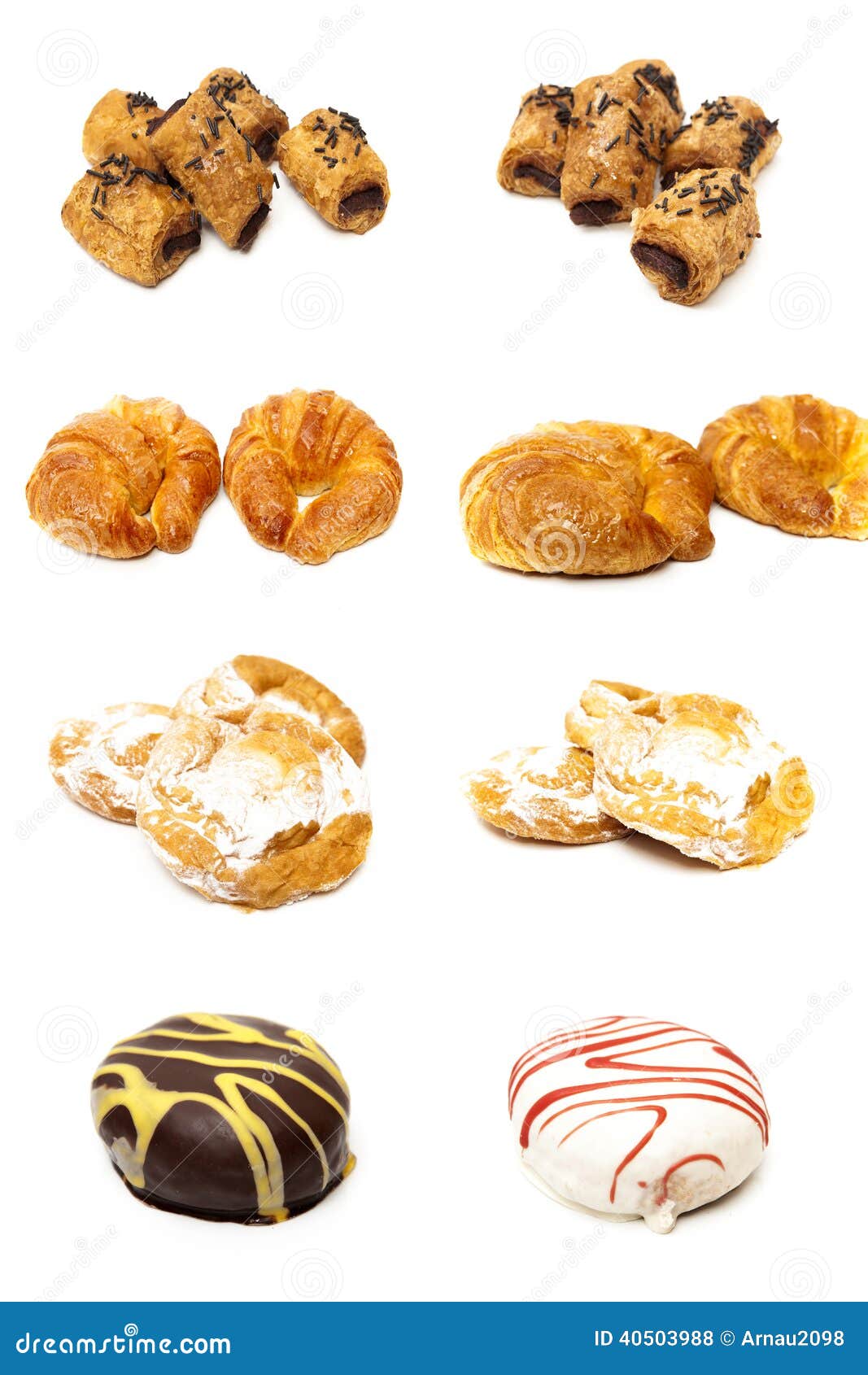 Food collage type pastries stock photo. Image of fresh - 40503988