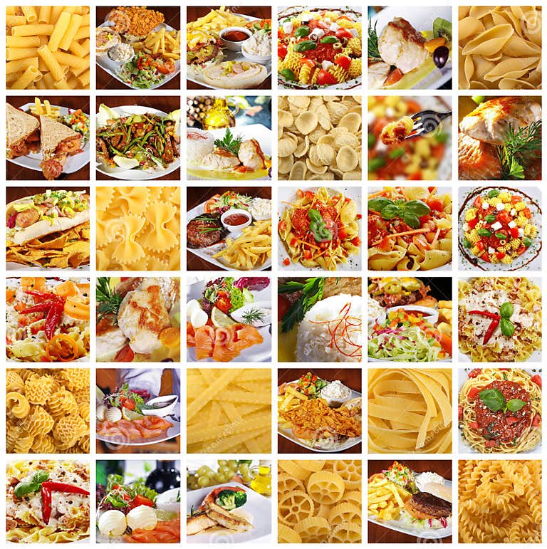 Food collage stock image. Image of dish, delicious, gourmet - 38780205