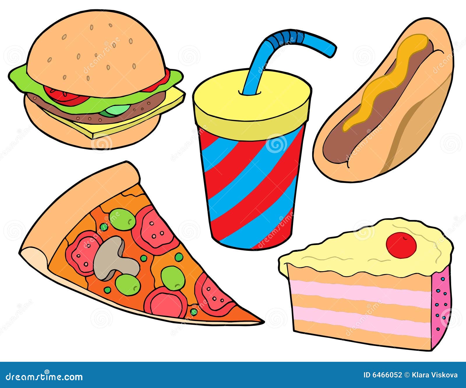 Food collection stock vector. Illustration of artwork - 6466052