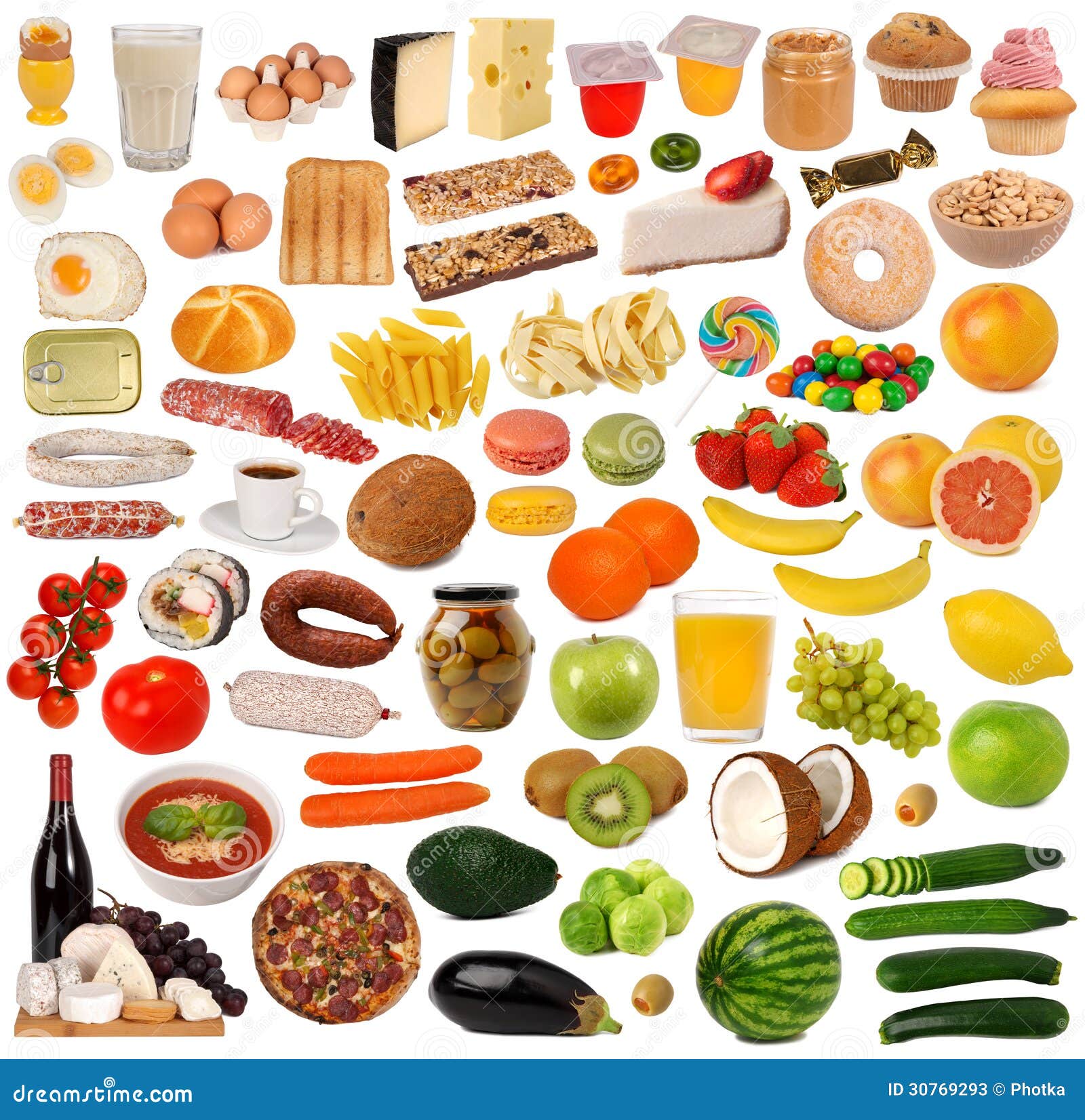 Food collection stock image. Image of isolated, lollipop - 30769293