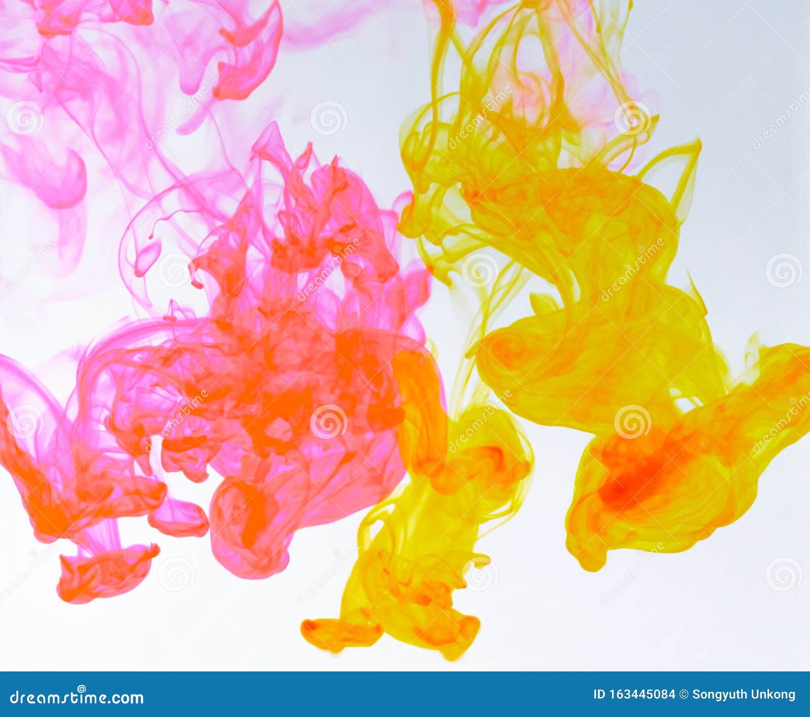 Food Color Drop and Dissolve in Water. Stock Photo - Image of ...