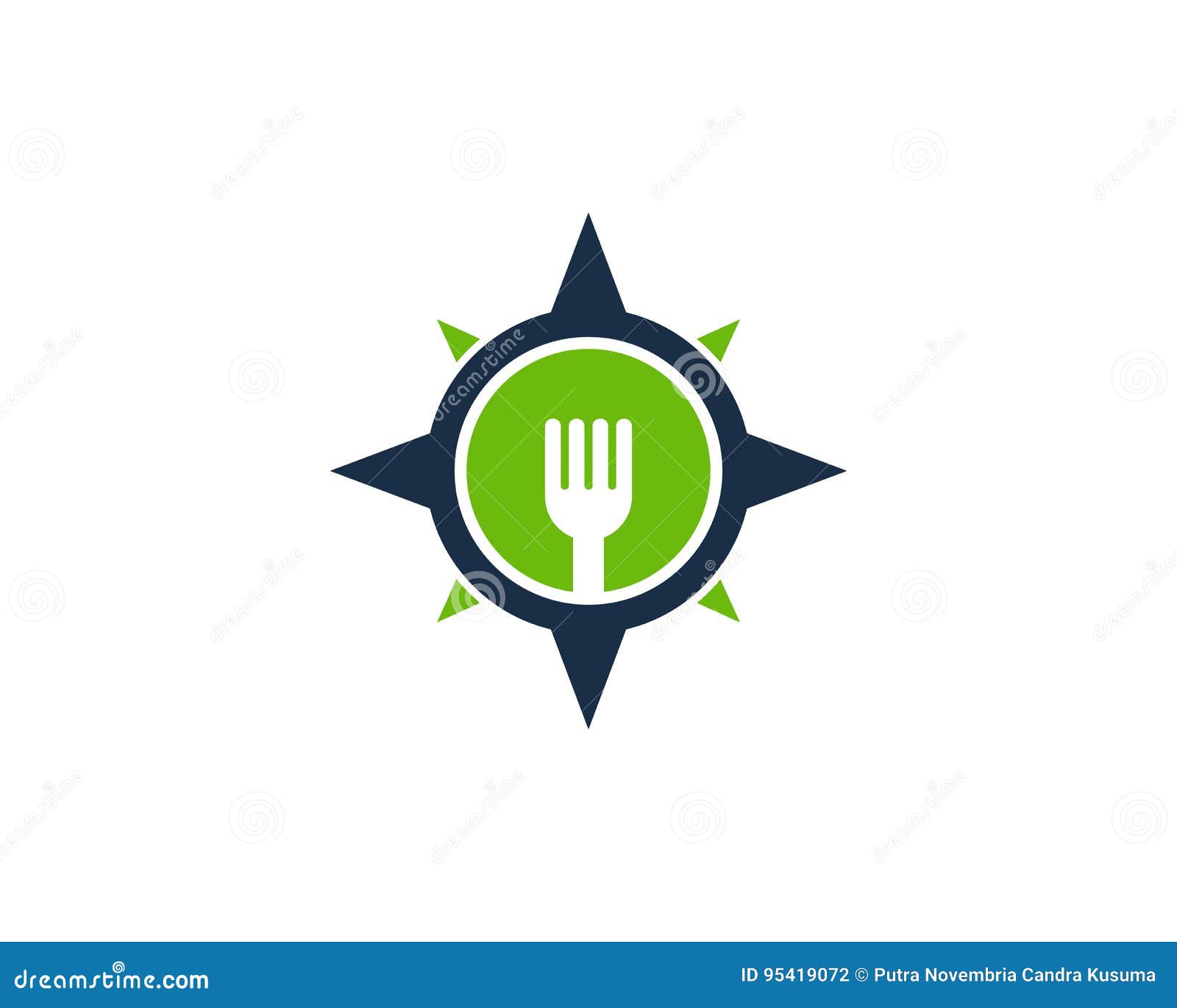 Food Compass Icon Logo Design Element Stock Vector - Illustration of ...