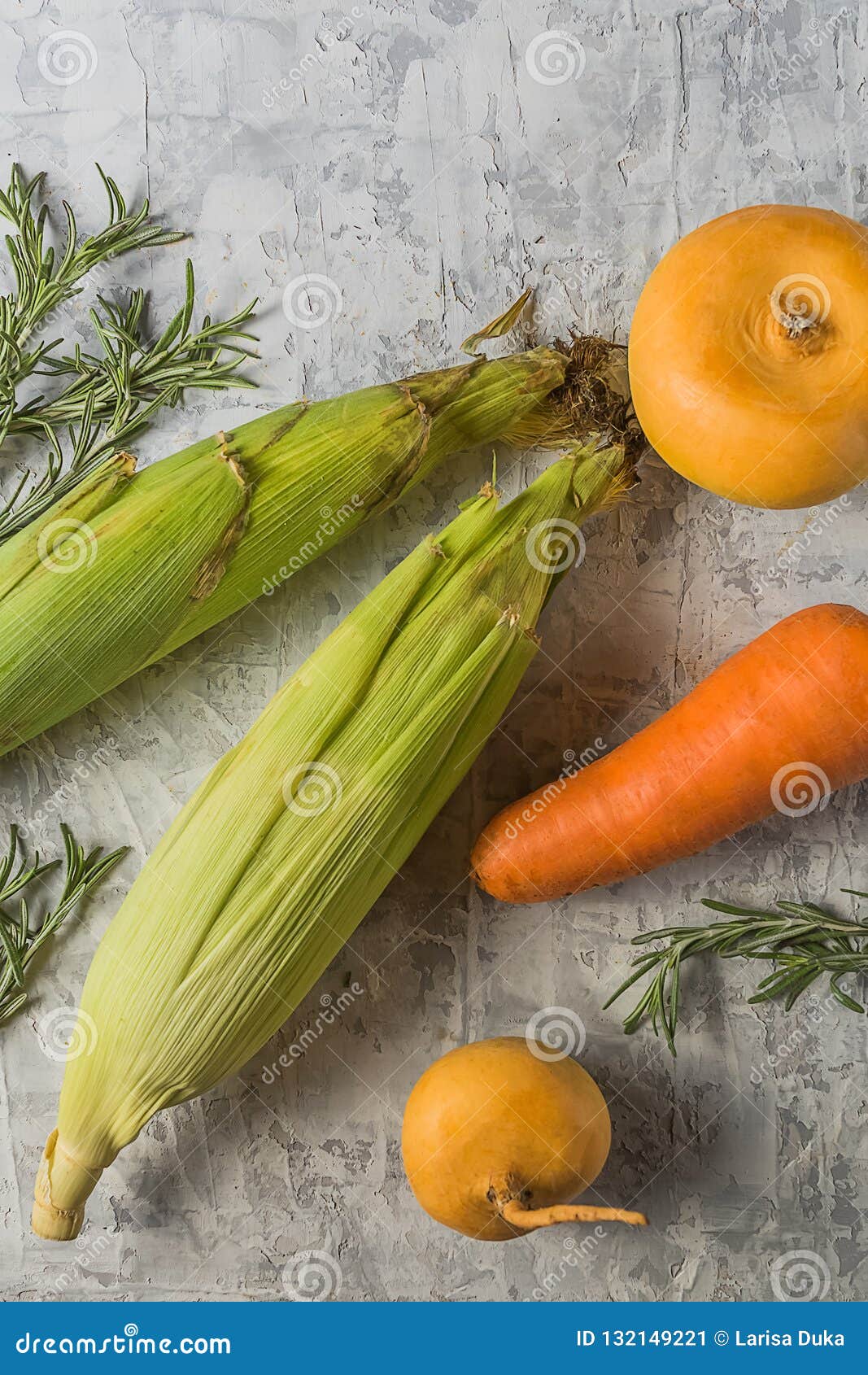 Layout with Various Vegetables and Copy Space for Text Stock Image ...