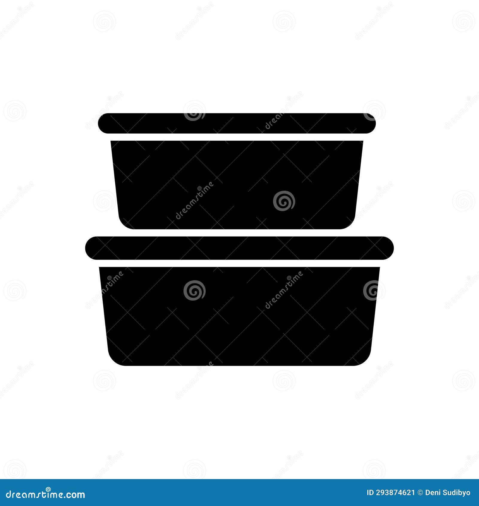 Food Container Box Icon Vector Design Templates Stock Vector ...