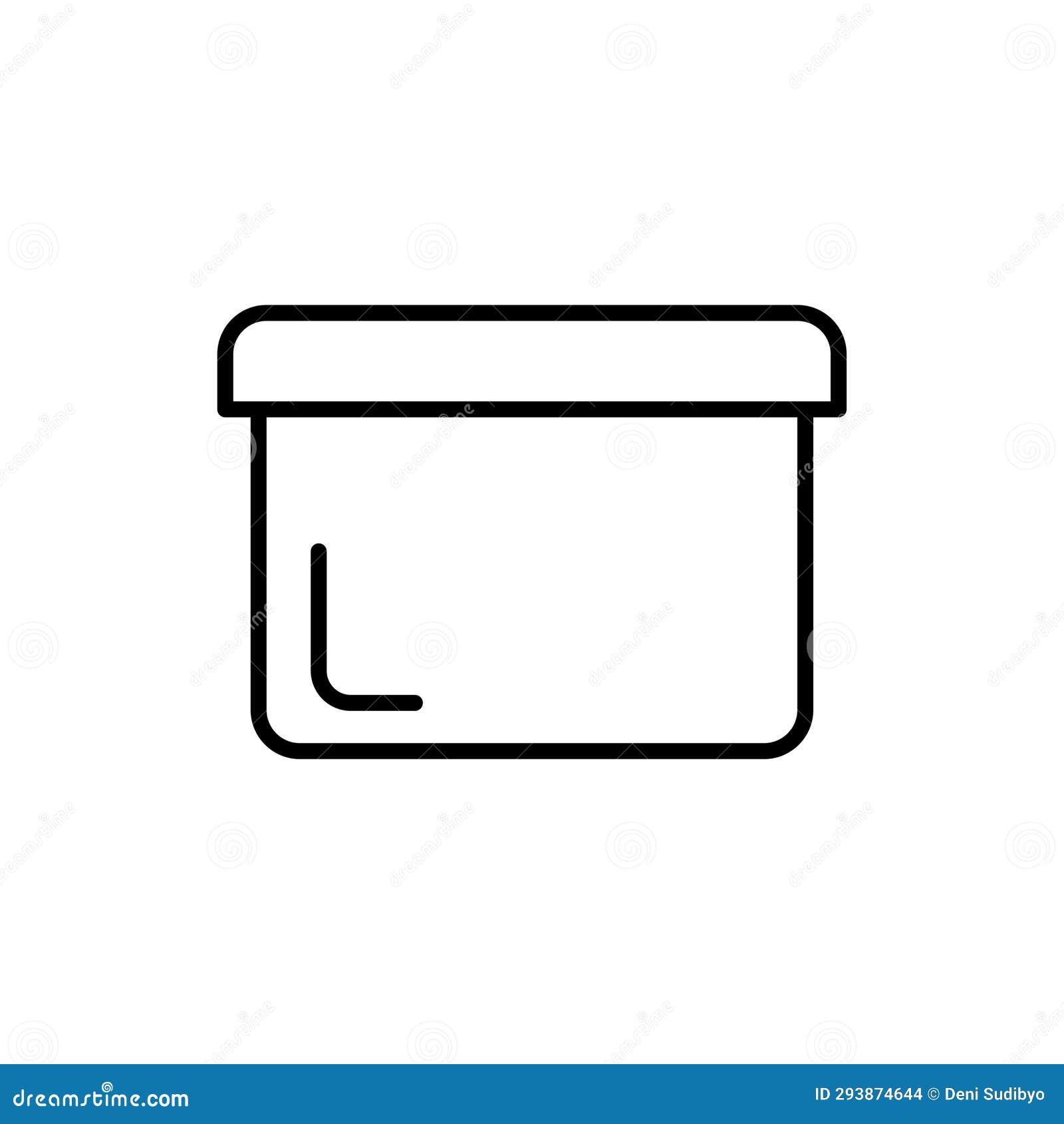 Food Container Box Icon Vector Design Templates Stock Vector ...