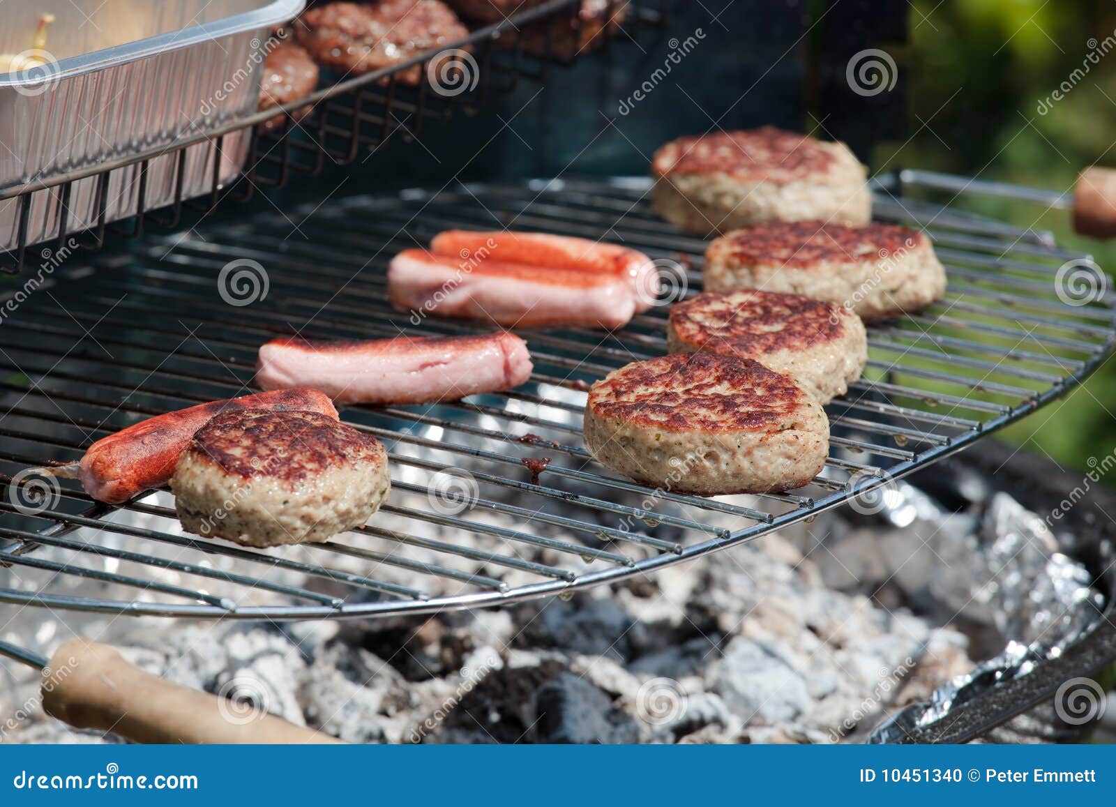 Food cooking on a Barbecue stock photo. Image of appetizing - 10451340