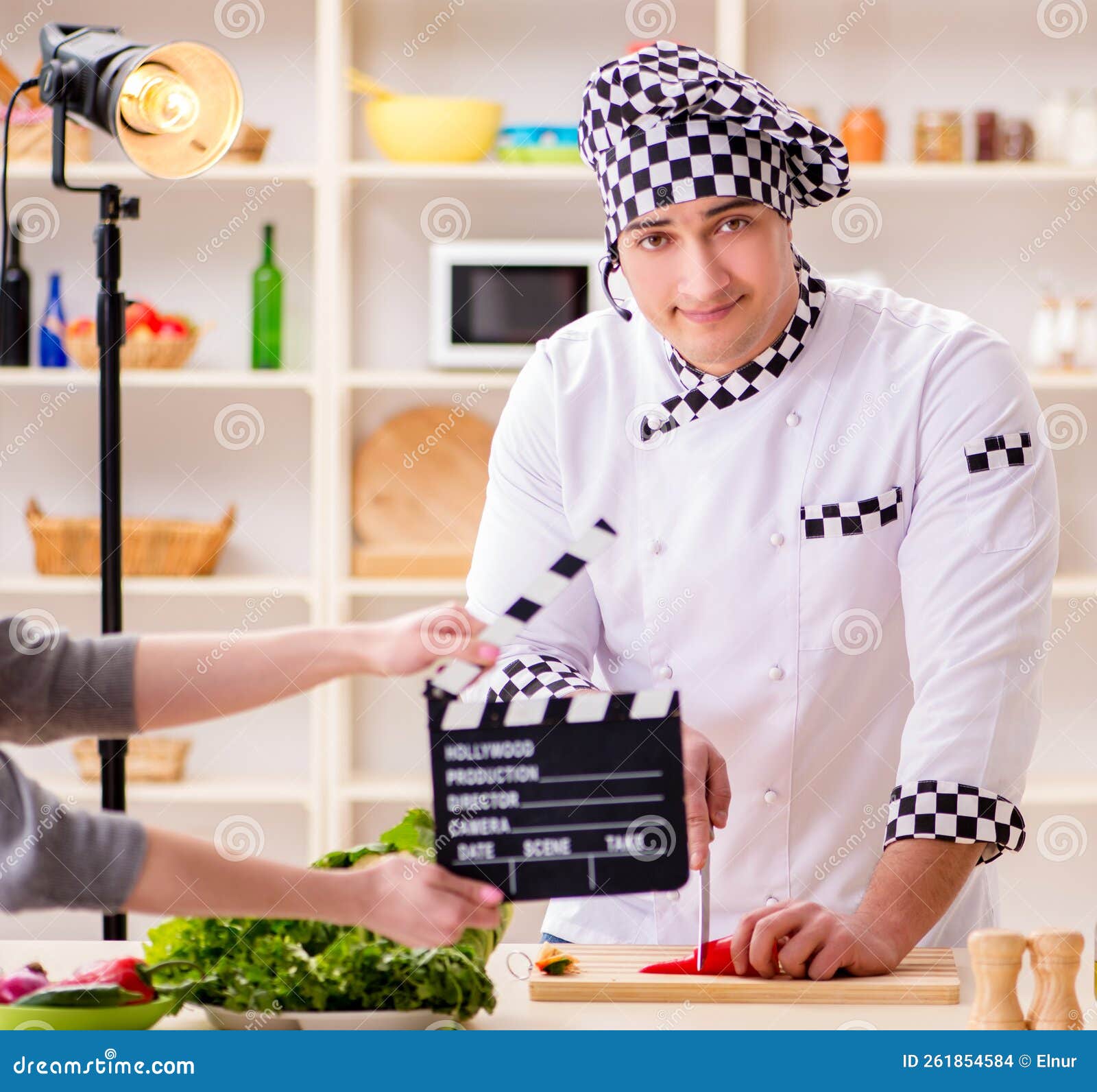 Food Cooking Tv Show in the Studio Stock Photo - Image of chef ...