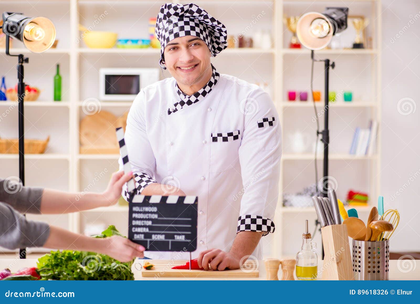 The Food Cooking Tv Show in the Studio Stock Photo - Image of cuisine ...