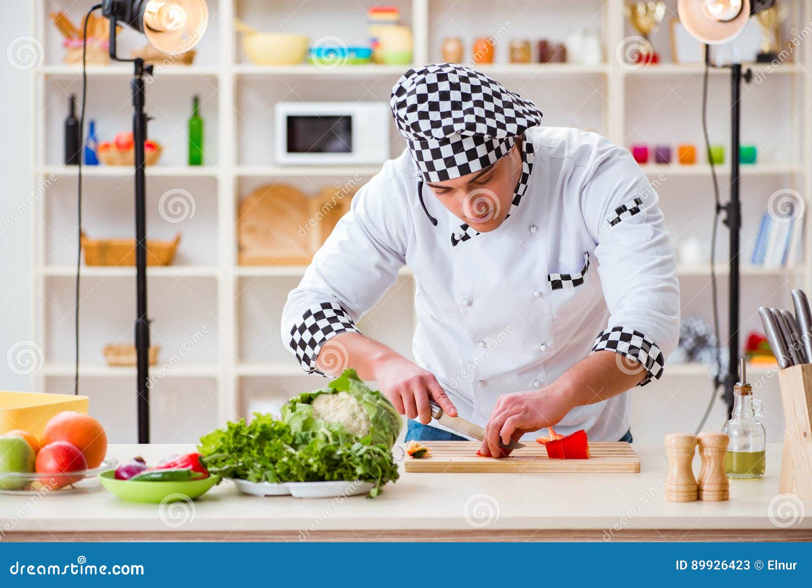 The Food Cooking Tv Show in the Studio Stock Image - Image of home ...