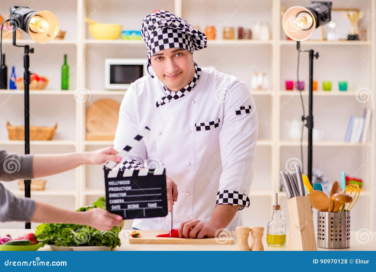 The Food Cooking Tv Show in the Studio Stock Photo - Image of broadcast ...