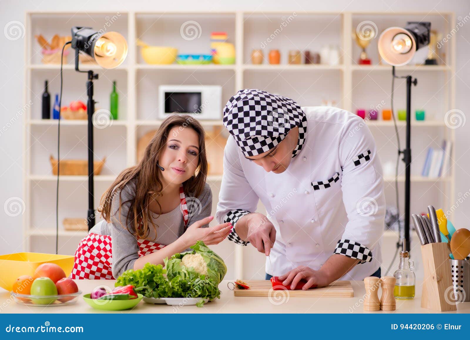 The Food Cooking Tv Show in the Studio Stock Photo - Image of blog ...