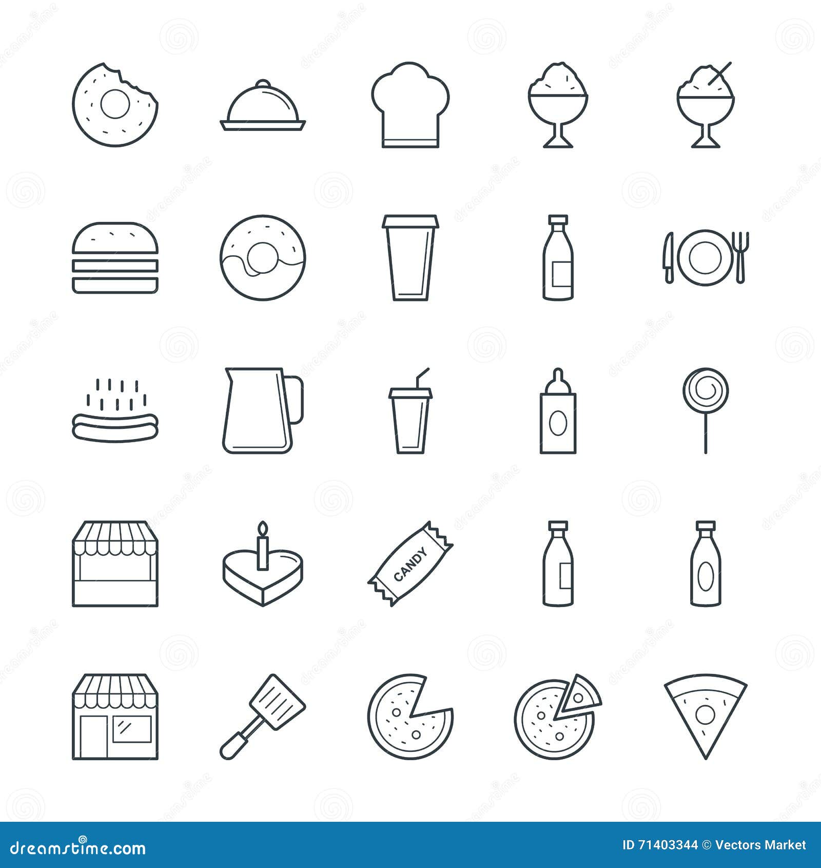 Food Cool Vector Icons 2 stock illustration. Illustration of platter ...