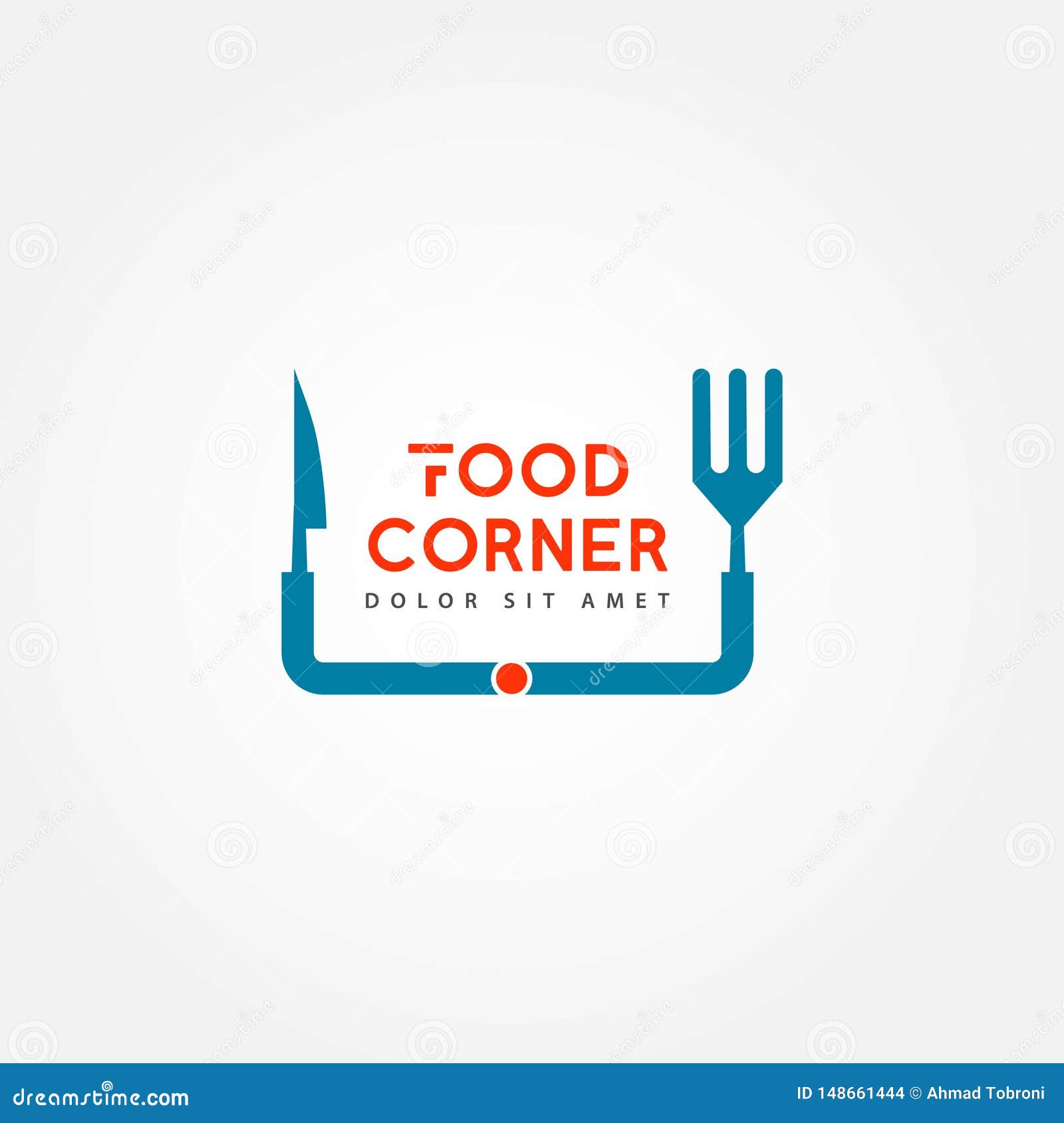Food Corner Vector Template Design Illustration Stock Vector ...