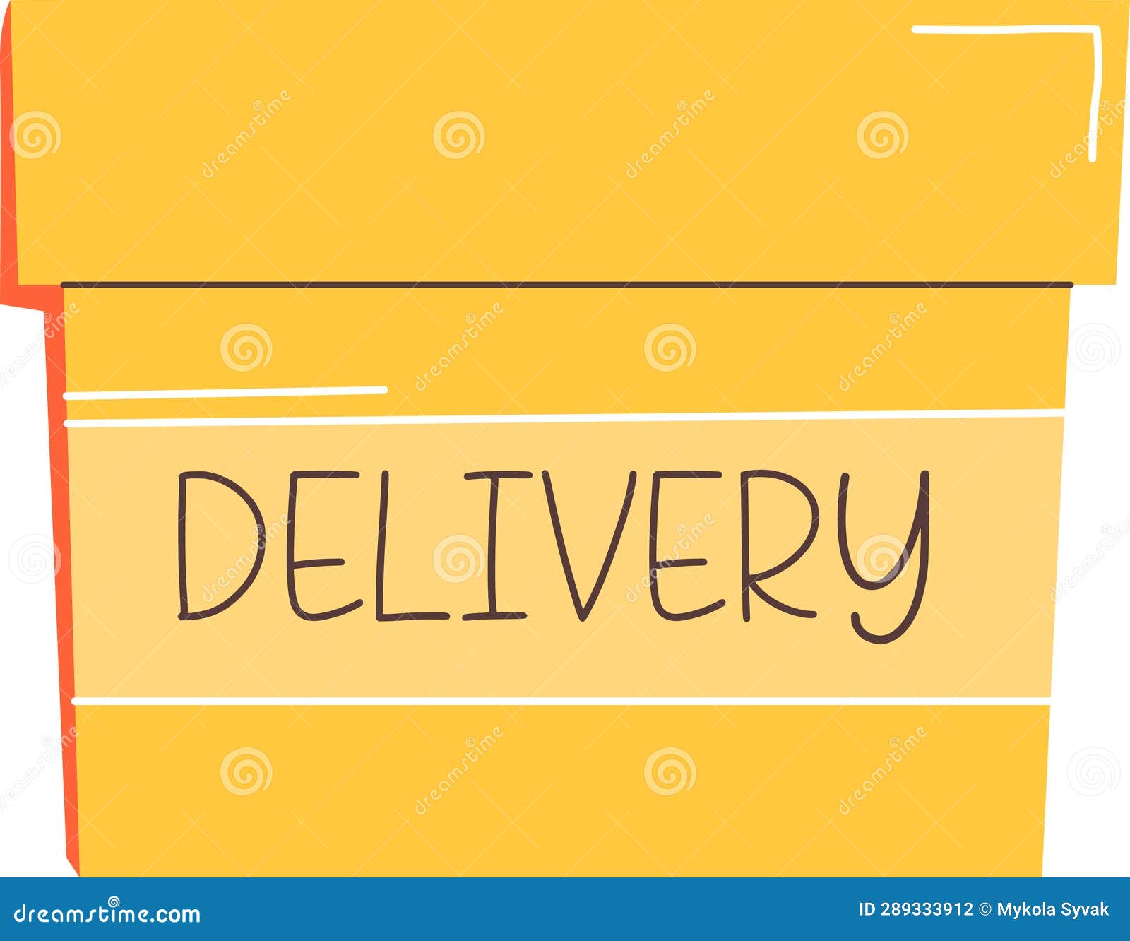 Food Delivery Box stock vector. Illustration of isolated - 289333912