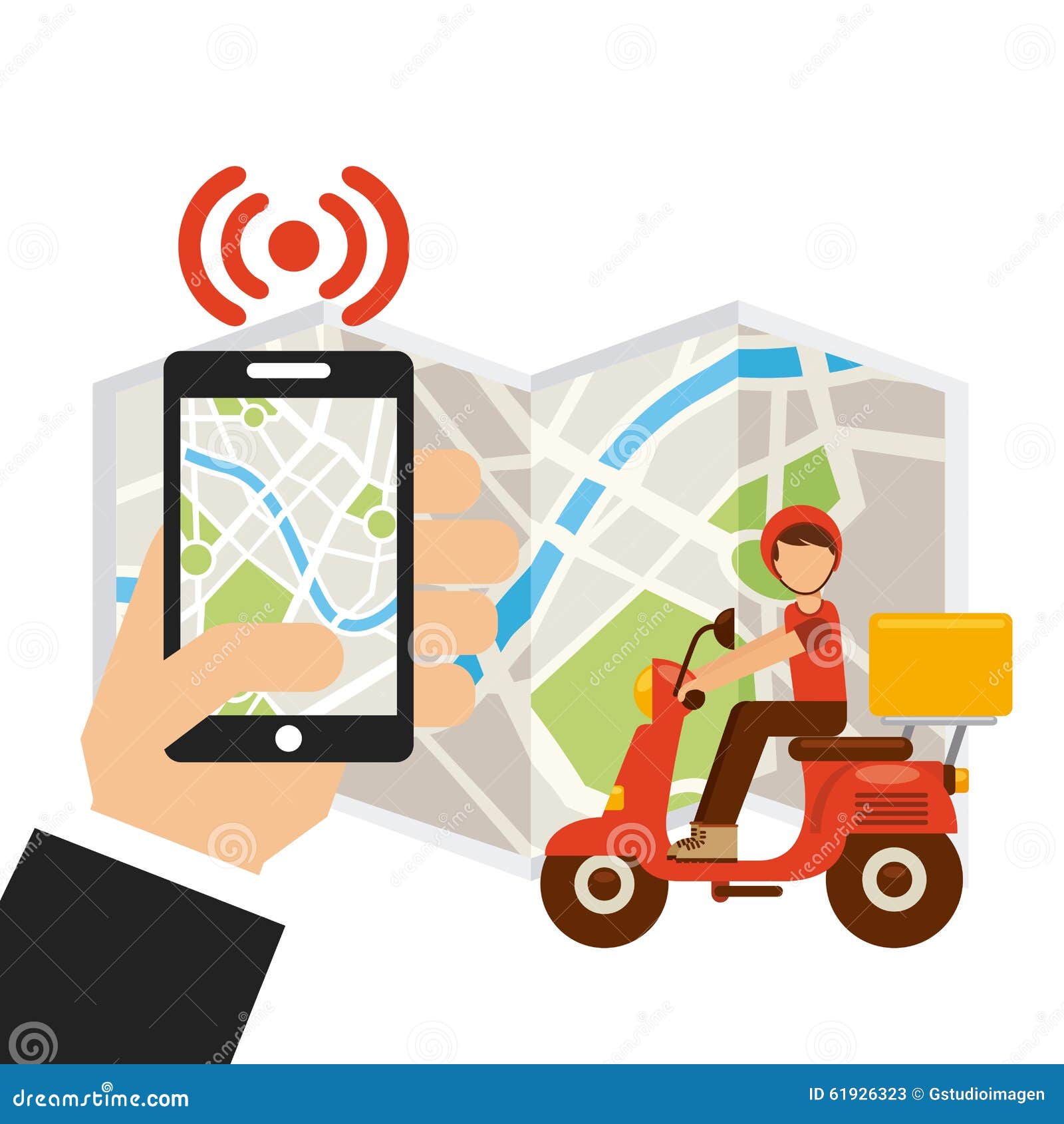 Food delivery design stock vector. Illustration of label - 61926323