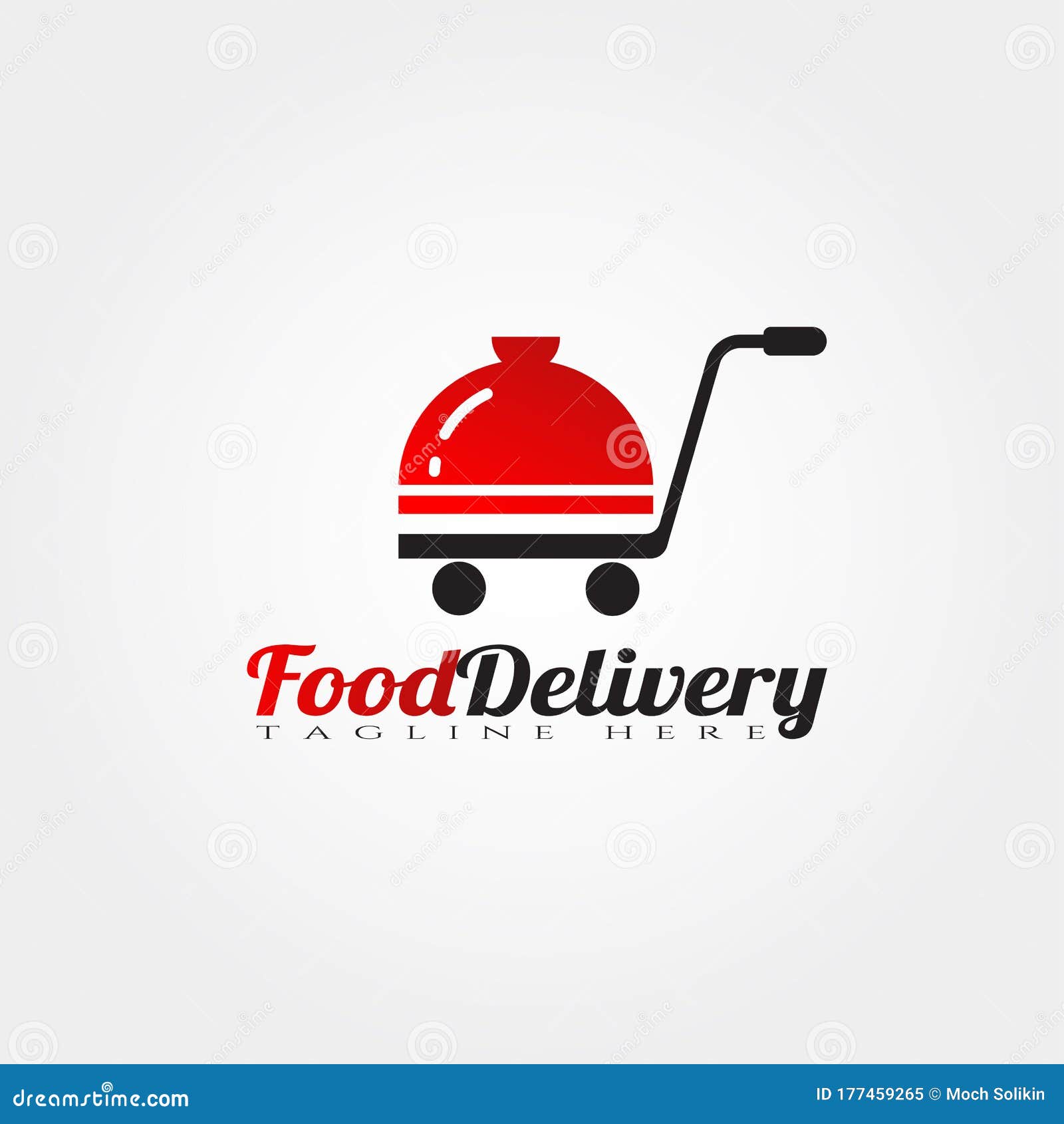 Food Delivery Vector Logo Design Stock Vector - Illustration of dish ...