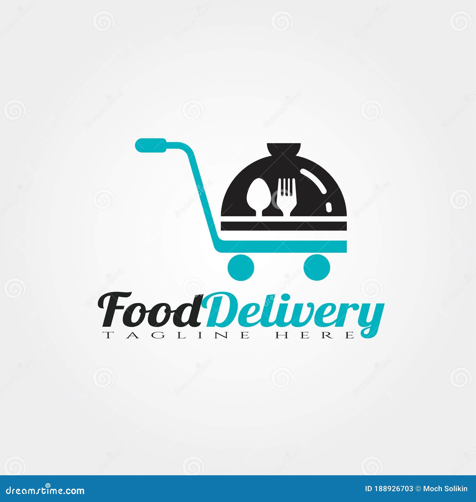 Food Delivery Vector Logo Design Stock Illustration - Illustration of ...