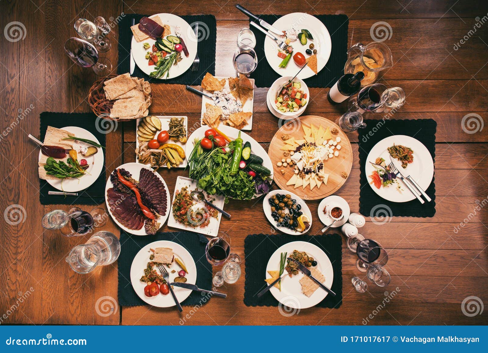 Food design. Table setting stock image. Image of bread - 171017617