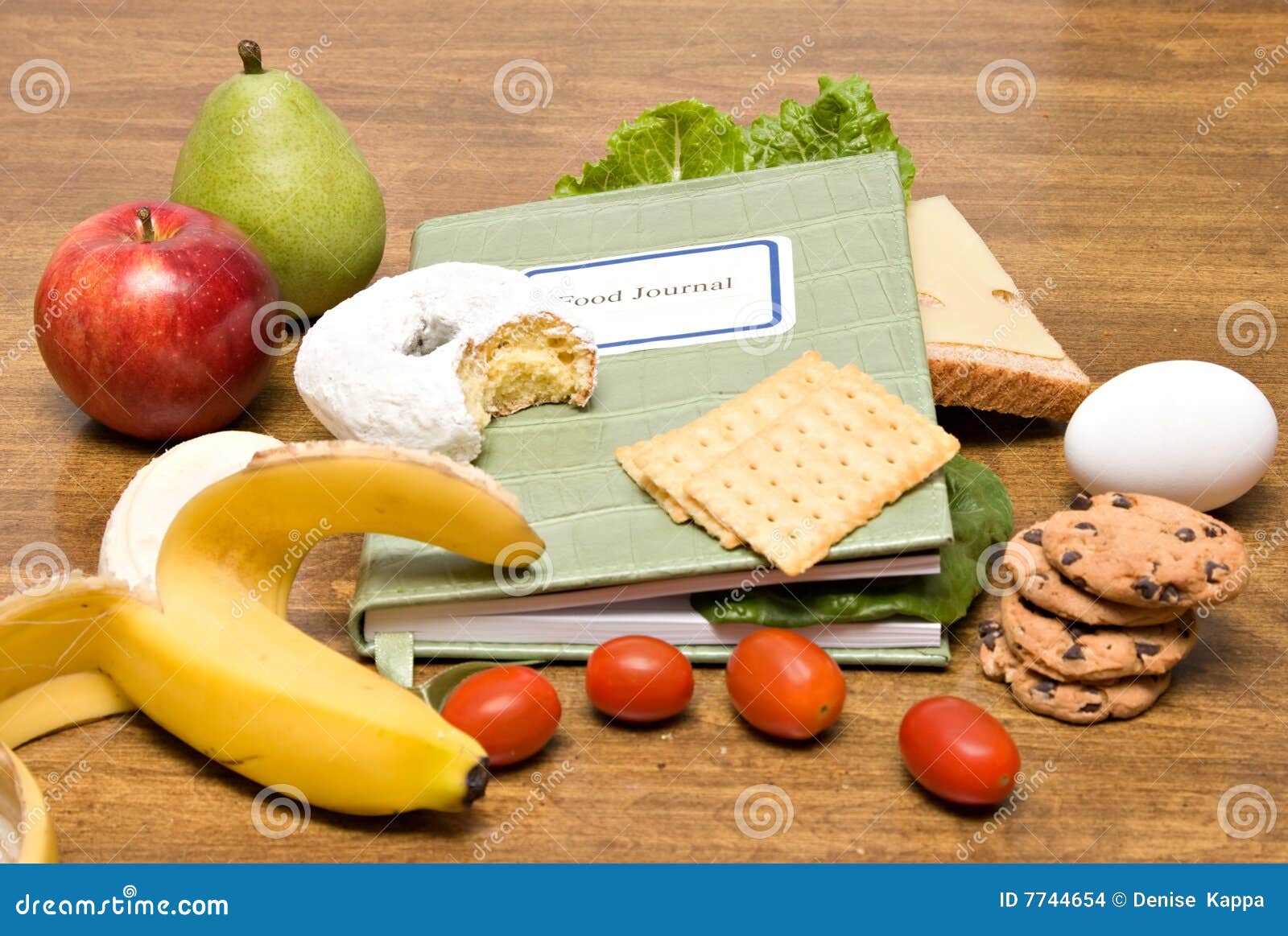 Food Diary Journal stock photo. Image of book, bread, delicious - 7744654