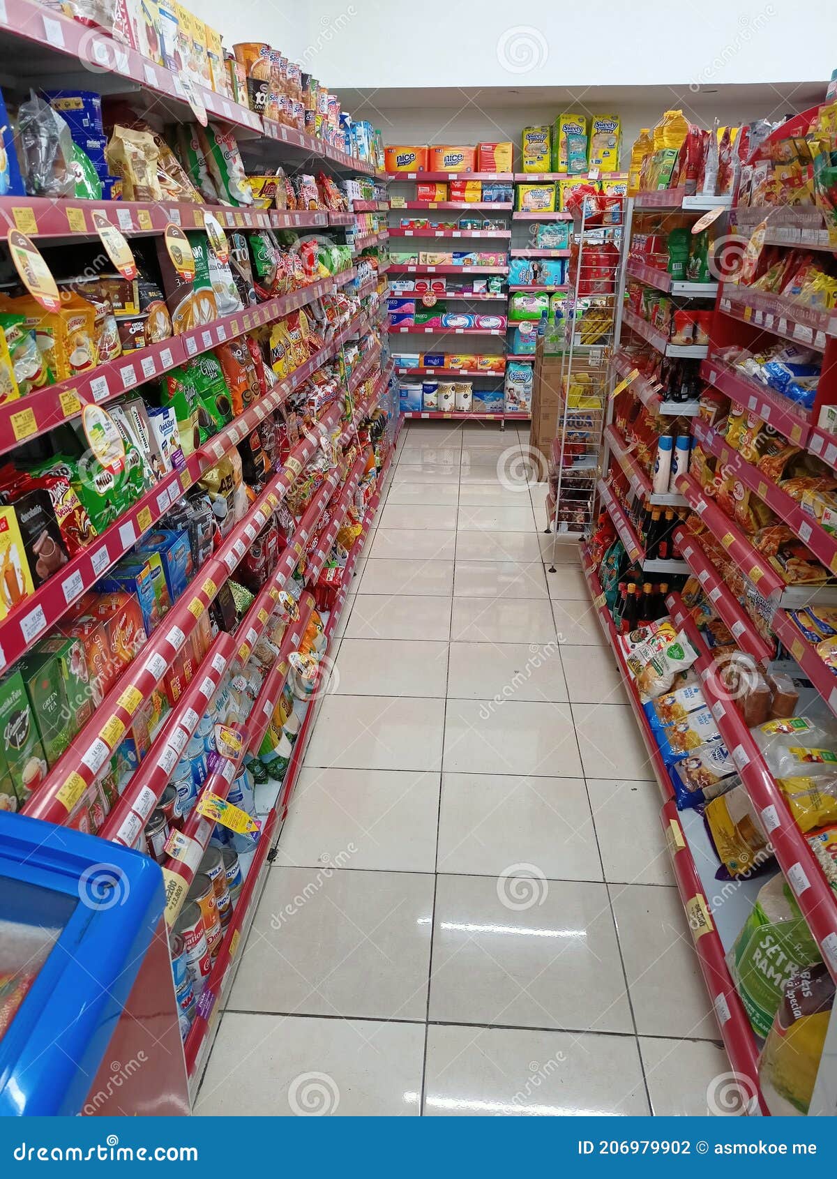 Food Display Rack in Supermarket Editorial Photography - Image of ...
