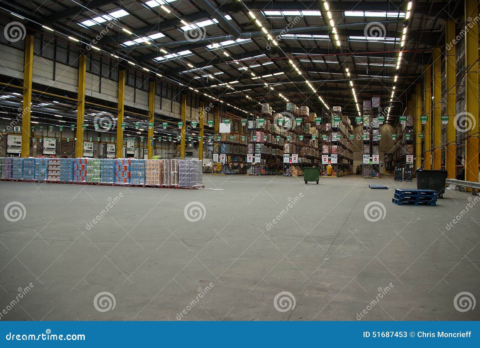 Food Distribution Warehouse Editorial Stock Photo - Image of foods ...
