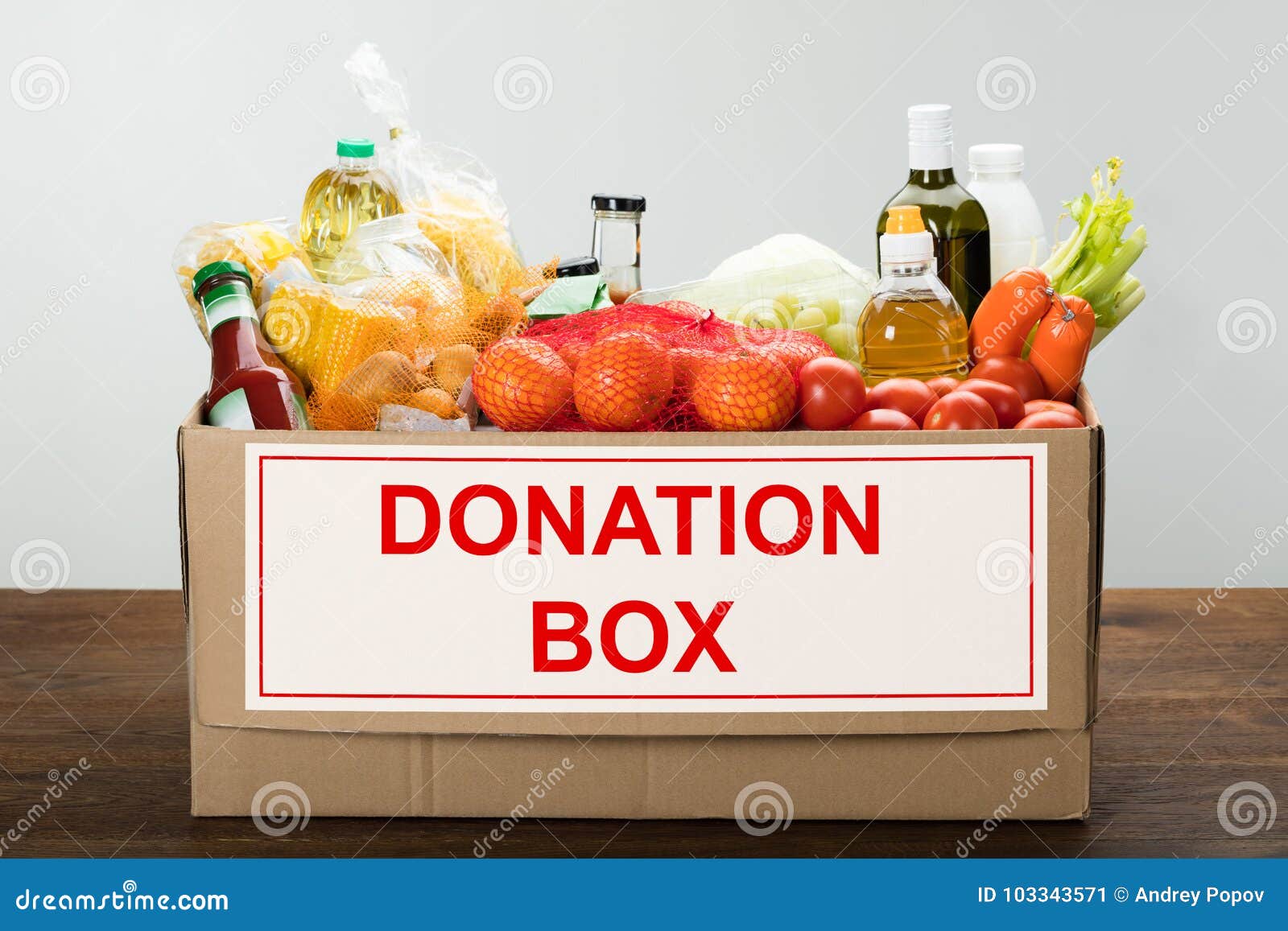 Food Donation Box stock image. Image of cans, open, give - 103343571