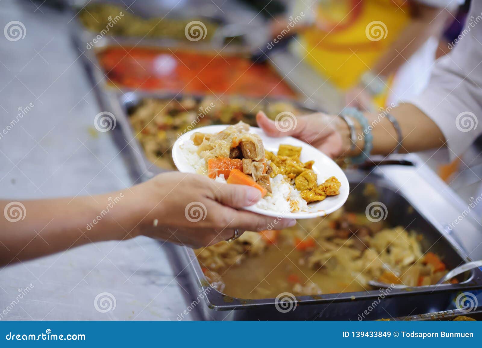 Food Donations for Homeless : Concept of Sharing Stock Image - Image of ...