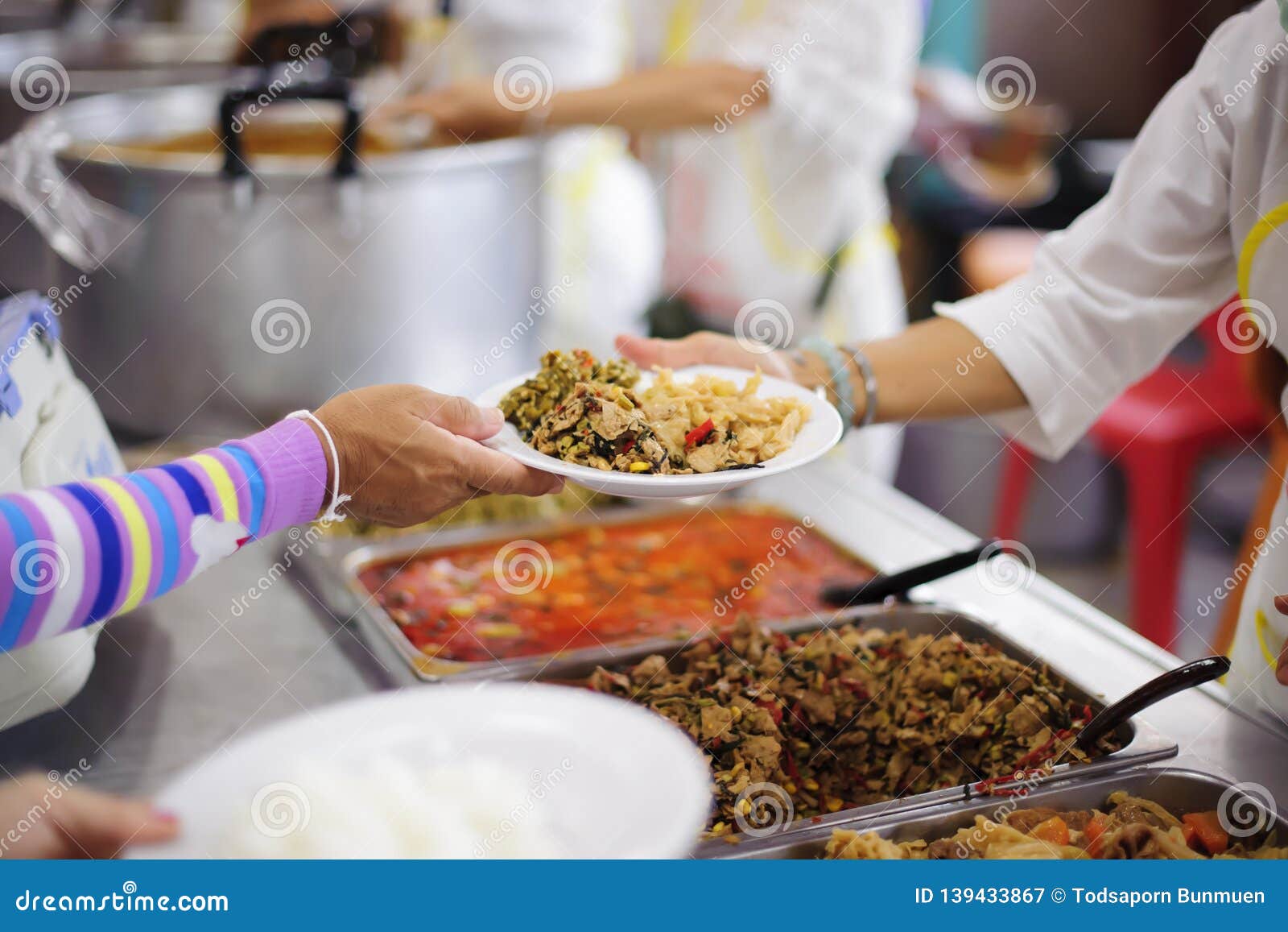 Food Donations for Homeless : Concept of Sharing Stock Image - Image of ...