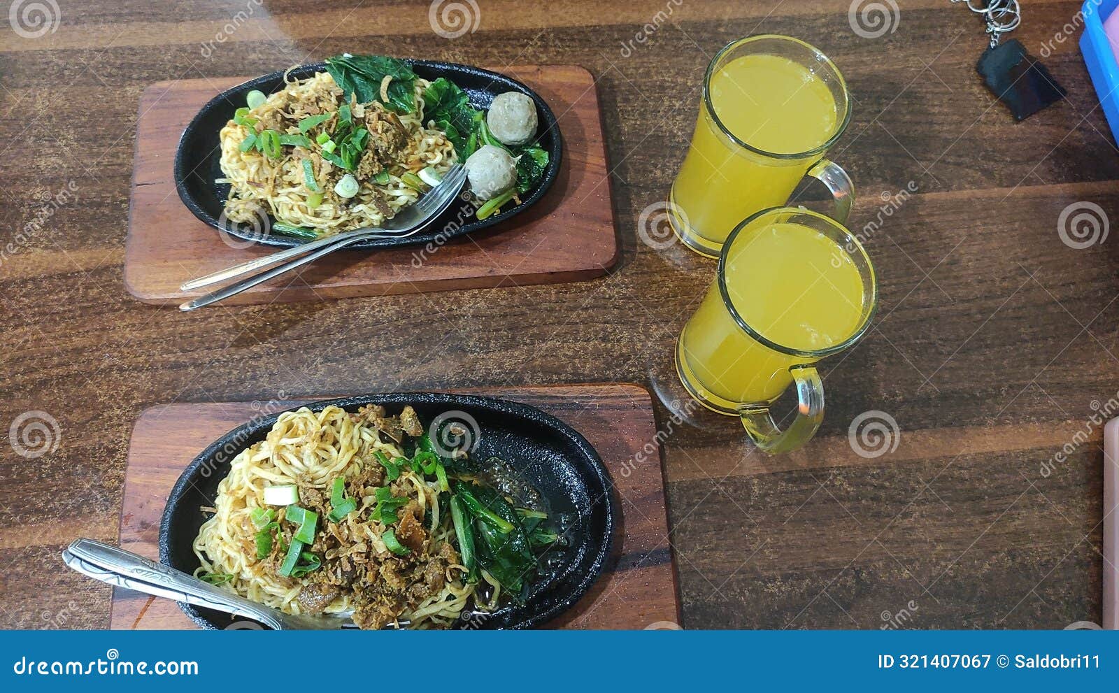 Food and Drink on the Table for Launch Stock Image - Image of launch ...