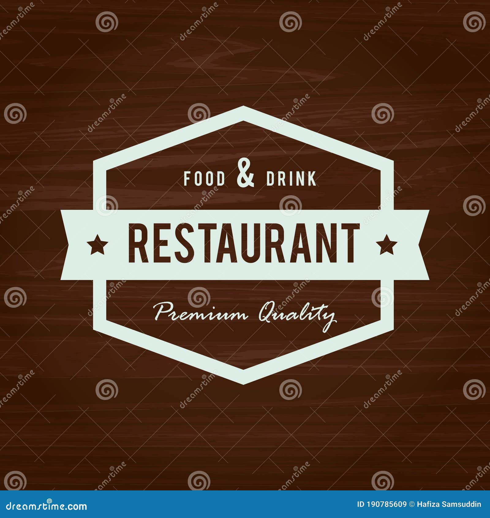 Food and Drink Text. Vector Illustration Decorative Design Stock Vector ...